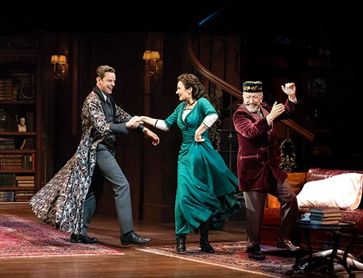 Harry Hadden-Paton, Laura Benanti, Allan Corduner. Photo by Joan Marcus